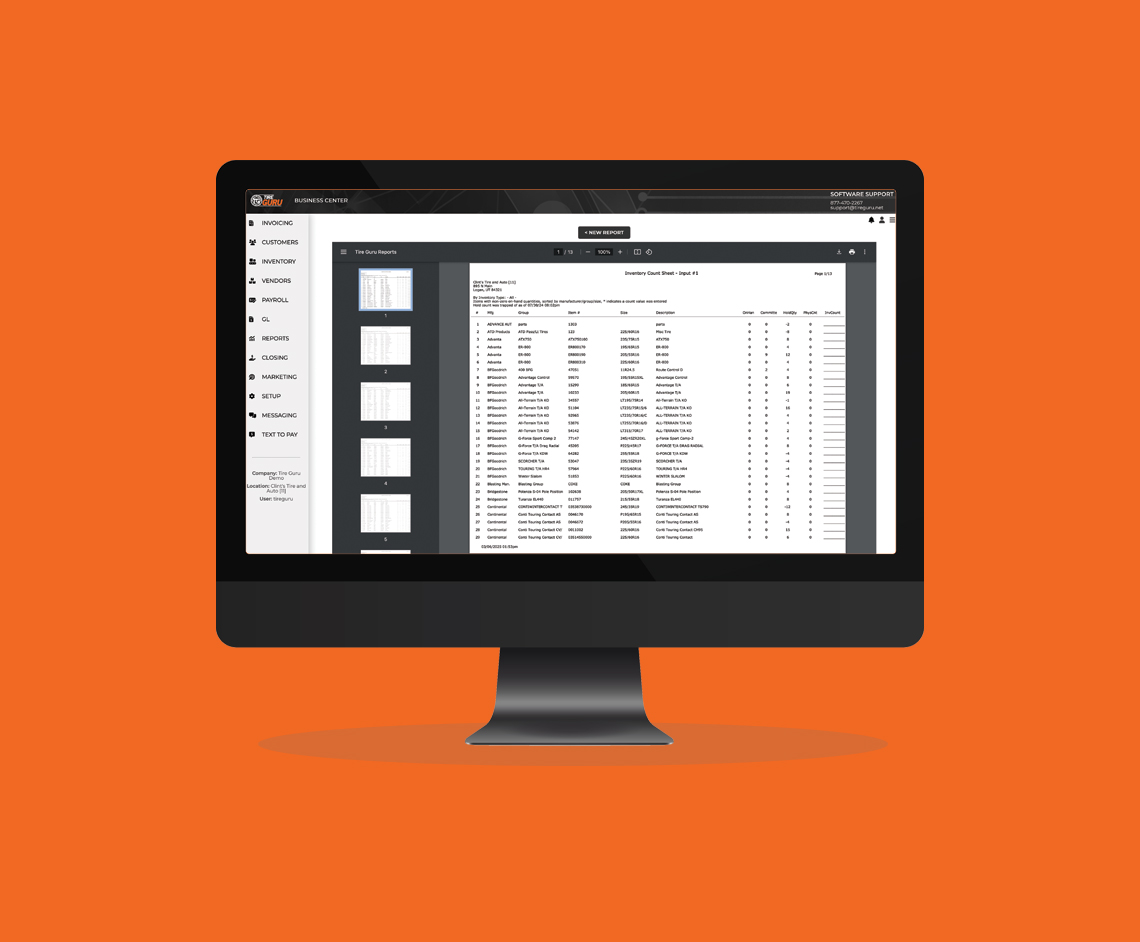 Tire Inventory Management Software | Tire Guru